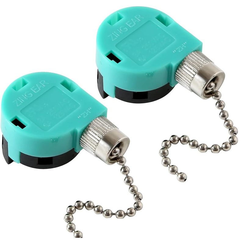 Uadme Ceiling Fan Switch, 3 Speed 4 Wire Pull Chain Switch Replacement ...