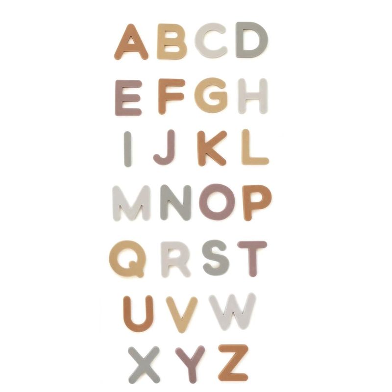 Silicone Neutral Magnetic Letters for Toddlers-Non-Toxic 26 Piece ...