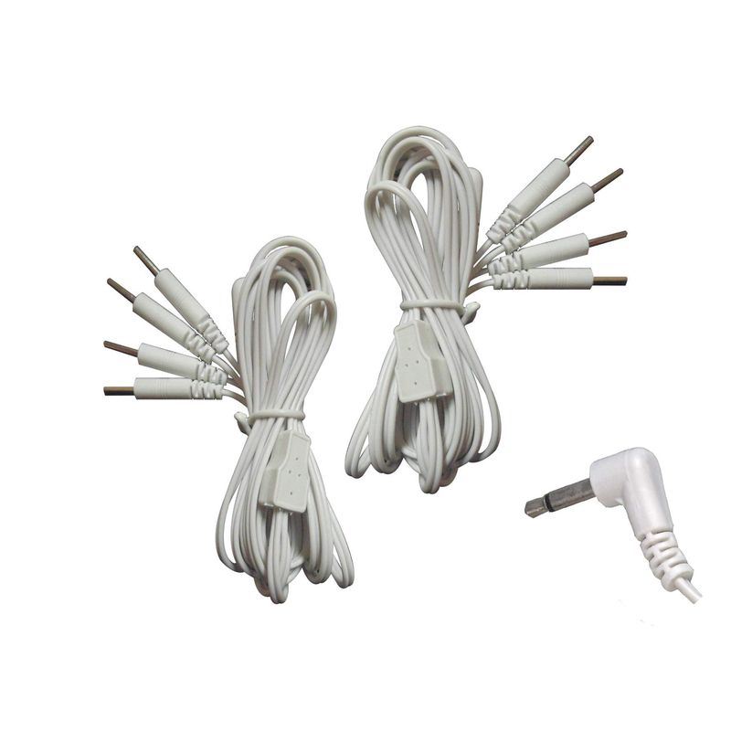 Tens Lead Wires Male 3.5mm Plug with 4 Pin Connectors One Pair by ...