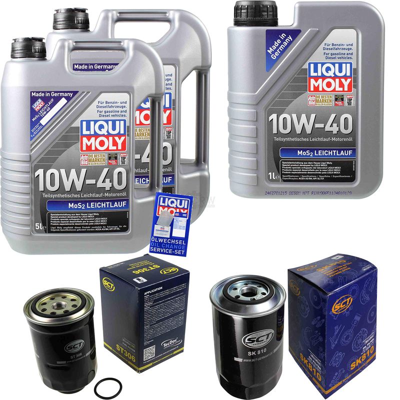 Filter Set Inspection Pack 11 Litre Liqui Moly Engine Oil MoS2 Smooth ...