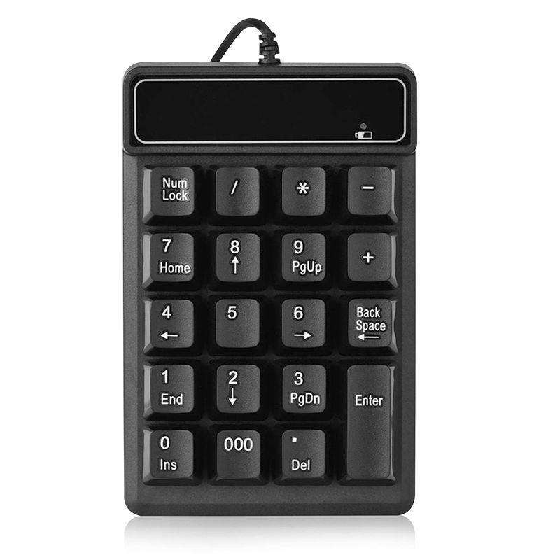 Mechanical Numeric Keypad, 19 Keys Number Pad Cable Length 1.5m / 5ft ...