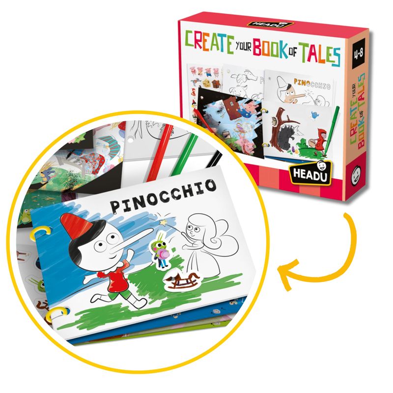 Headu - Create Your Book of Fairy Tales Kids Craft Set, Craft Kit ...