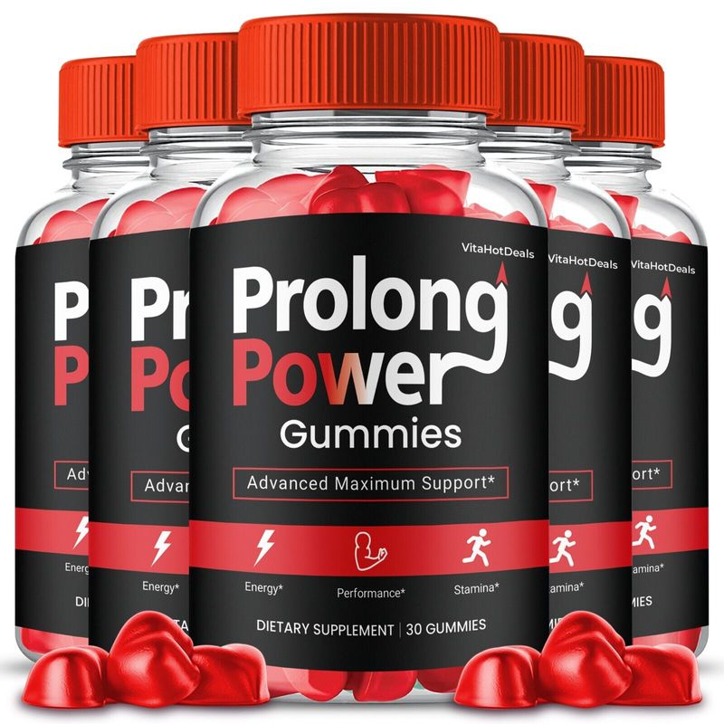 Prolong Power Gummies for Men, Max Strength Male Performance Formula (5 ...