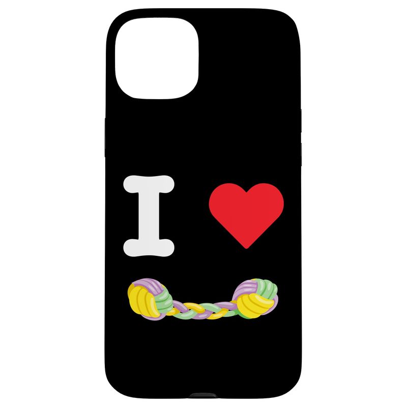 iPhone 15 Plus I Love Dog Toys Mental Stimulation Healthy Exercise Chew ...
