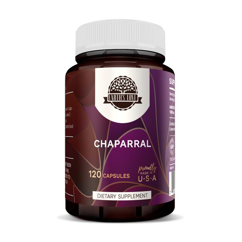 HerbEra Earth's Love - Chaparral 120 Capsules, 500 mg, Chaparral ...
