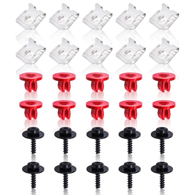 Pack of 30 Car Engine Splash Shield Guard Undertray Cover Screws ...