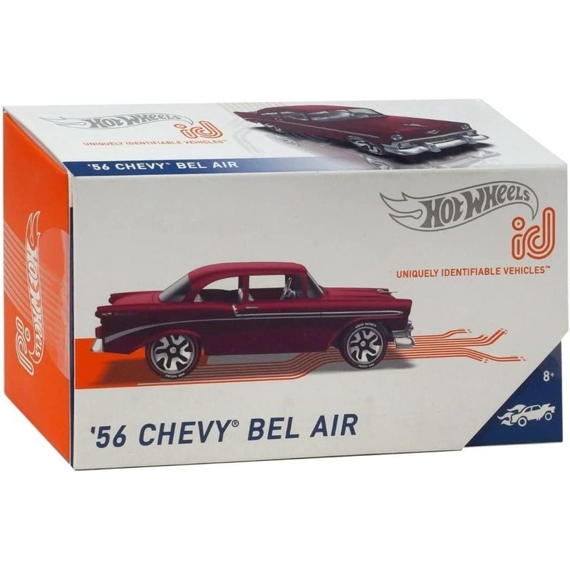 Hot Wheels id Uniquely Identifiable Vehicles Red 56 Chevy Bel Air ...