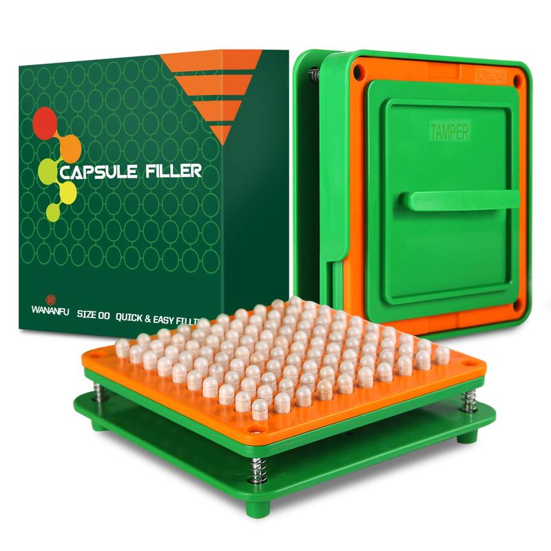 Capsule Filler, 100 Holes, Size 00, Capsule Filling Machine for Size 00 ...
