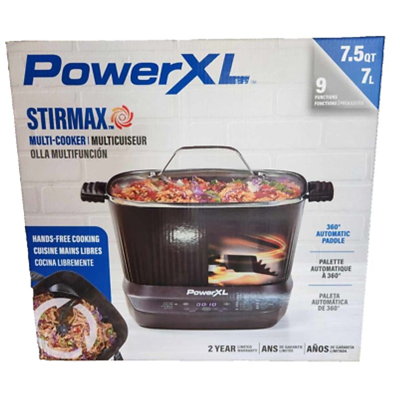 Power XL Stirmax Multi-Cooker 7.5Qt 9 Functions 360* Automatic Paddle ...