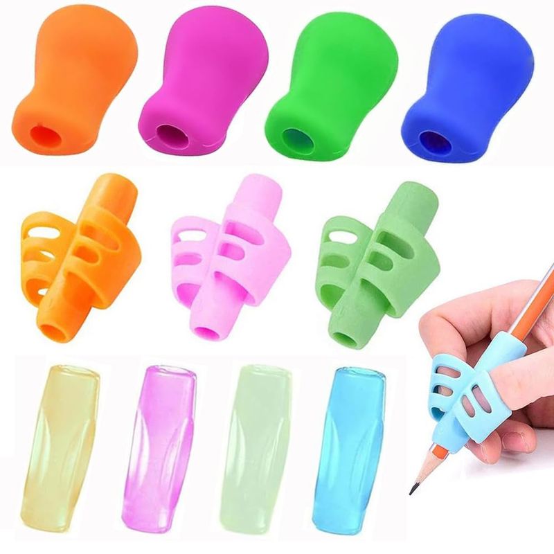 YJRUNFU Pencil Holding Corrective Pencil Grip, 3 Levels of Posture ...