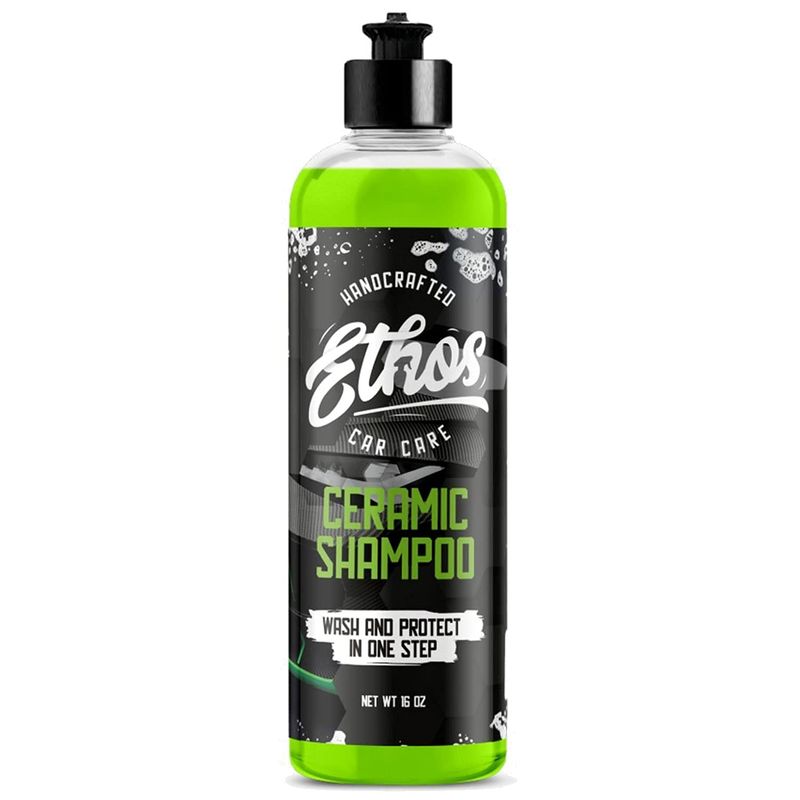 Ethos Ceramic Car Shampoo 16 oz (473 ml), Ceramic Resin (SiO2) Blend ...