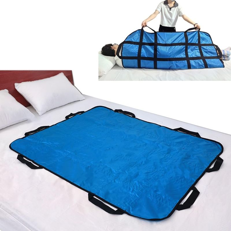 Positioning Bed Pad with Handles,48" × 40" Transfer Sheet for ...