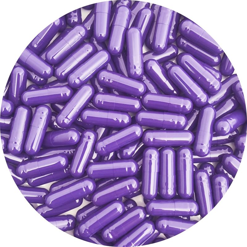 Pure Capsules®Size 000 Empty Purple Gelatine Capsule, Gel Capsule ...