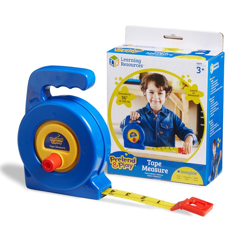 Learning Resources Pretend Play 3" Long Tape Measure - Ages 3+ Kids ...