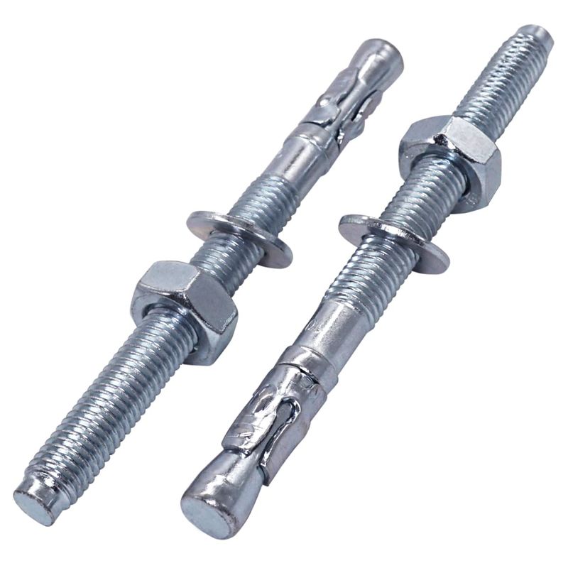 SKIR'CO Wedge Anchors M8 x 115 mm, Silver, 10 pcs, Steel, Concrete ...