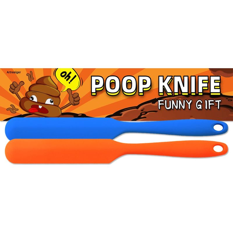 Artreeiger 2 Pack Poop Knife, Silicone Poop Cutter Knife Prank ...