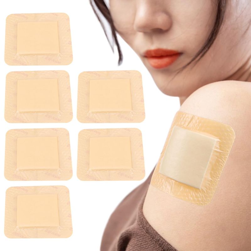 ZJIVQO 6pcs Silicone Adhesive Foam Dressing Pressure Sore Pad Surgical ...
