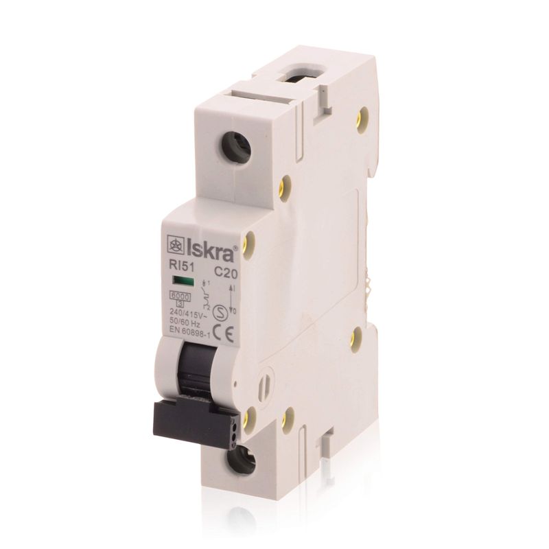MCB Eco-Line Circuit Breaker 20 A Type C 1-Pin 230/400 V Provides ...