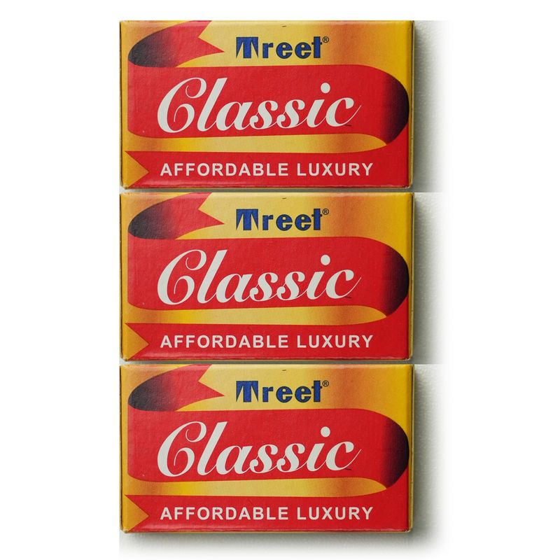 Treet Classic Treat Classic Carbon Steel Double Edge Blade, Set of 30 ...