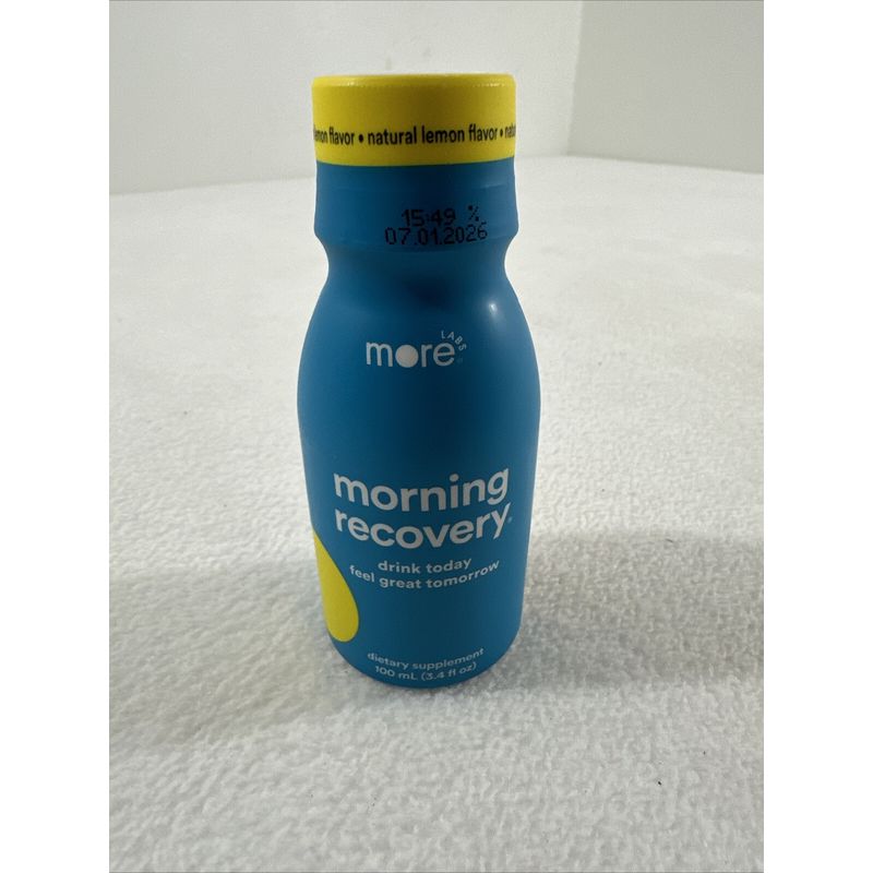 More Labs Morning Recovery Drink Supplement - Lemon Flavor - 3.4 oz ...