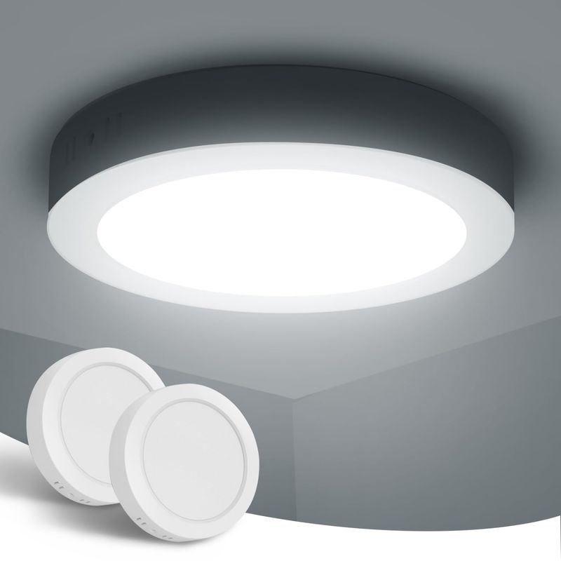 12W LED Ceiling Lights, Aigostar 1350LM LED Light Fittings Ceiling ...