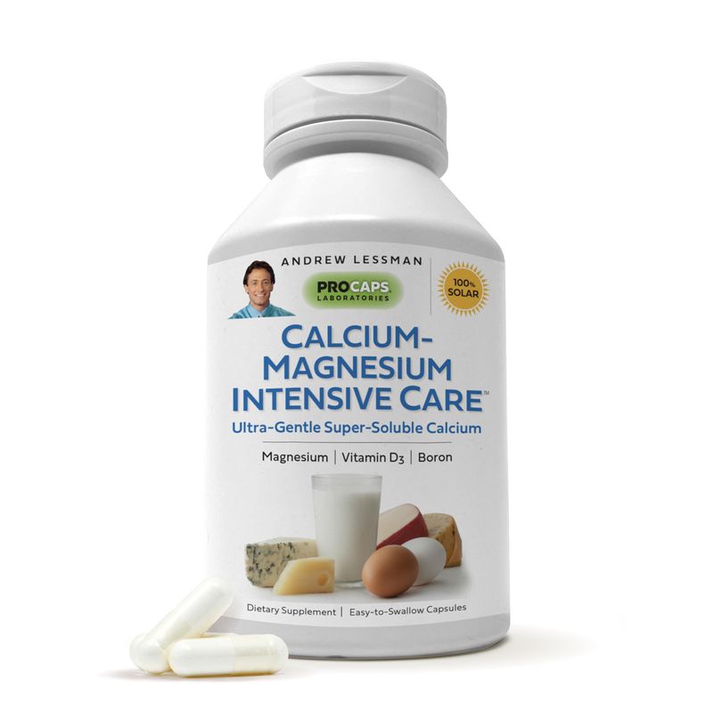 ANDREW LESSMAN Calcium Magnesium Intensive Care 250 Capsules - Bone and ...