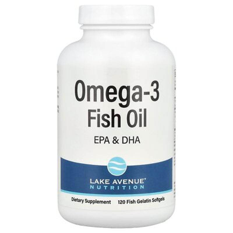 Omega-3 Fish Oil, 1,250 mg, 120 Fish Gelatin Softgels - Online ...