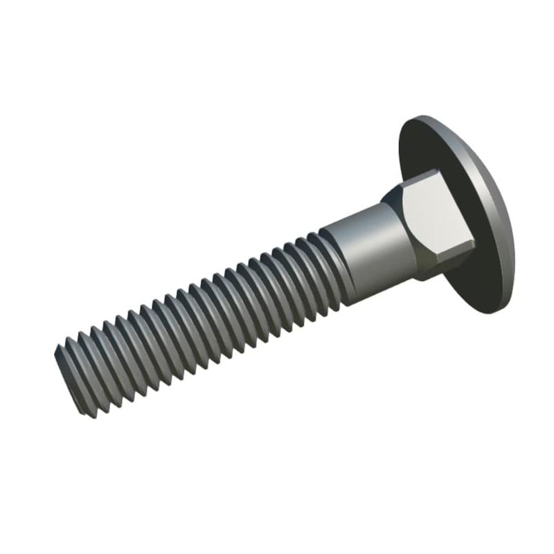 M12x50mm Coach Bolts by Keple, 10 Pack Alloy Steel, Square Neck ...