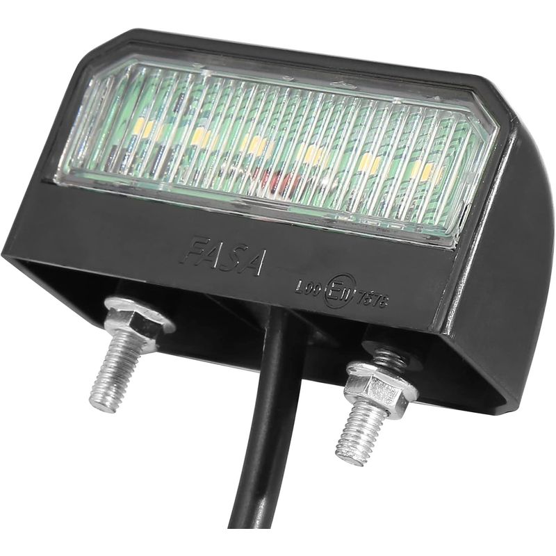 DARKGUARD 1 x Trailer LED Number Plate Light Waterproof, 12V 24V ...