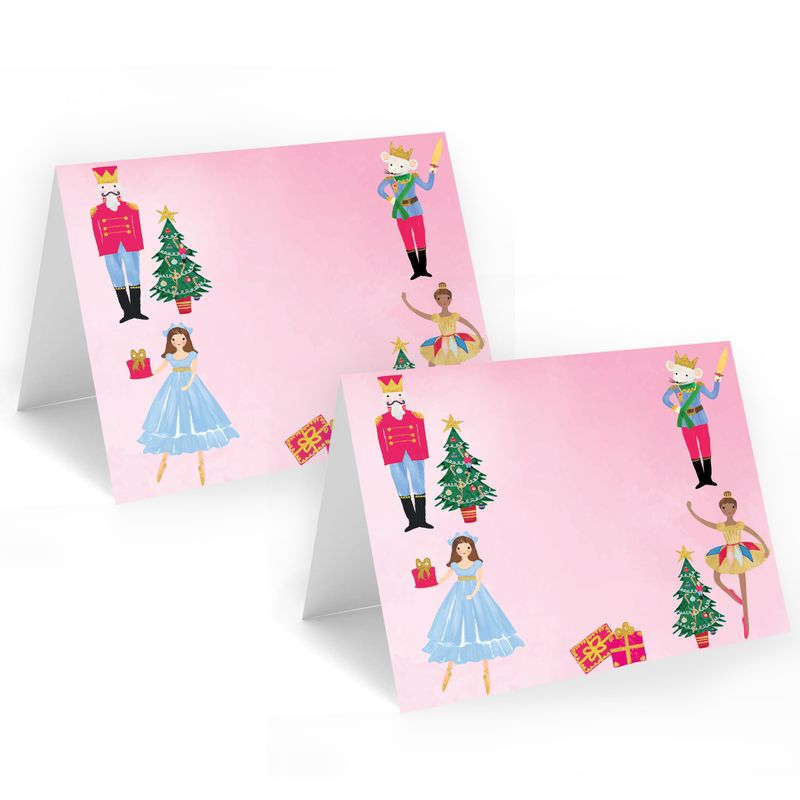 POP parties Nutcracker Pink Table Tents - 12 Nutcracker Buffet Cards ...