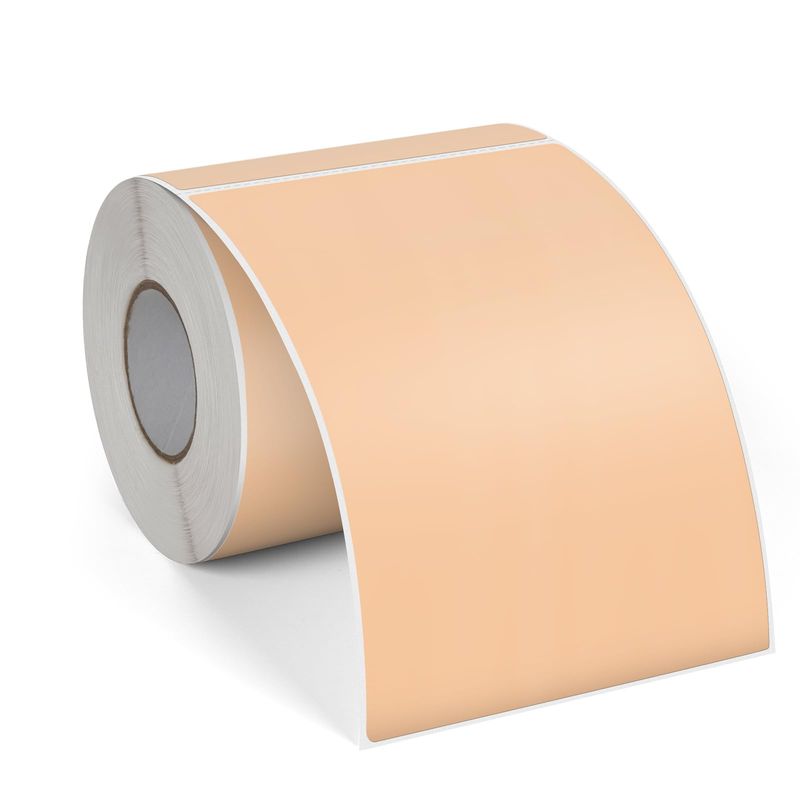 FINDAT Khaki Shipping Thermal Labels 150 x 100 mm Vinyl Rectangular ...