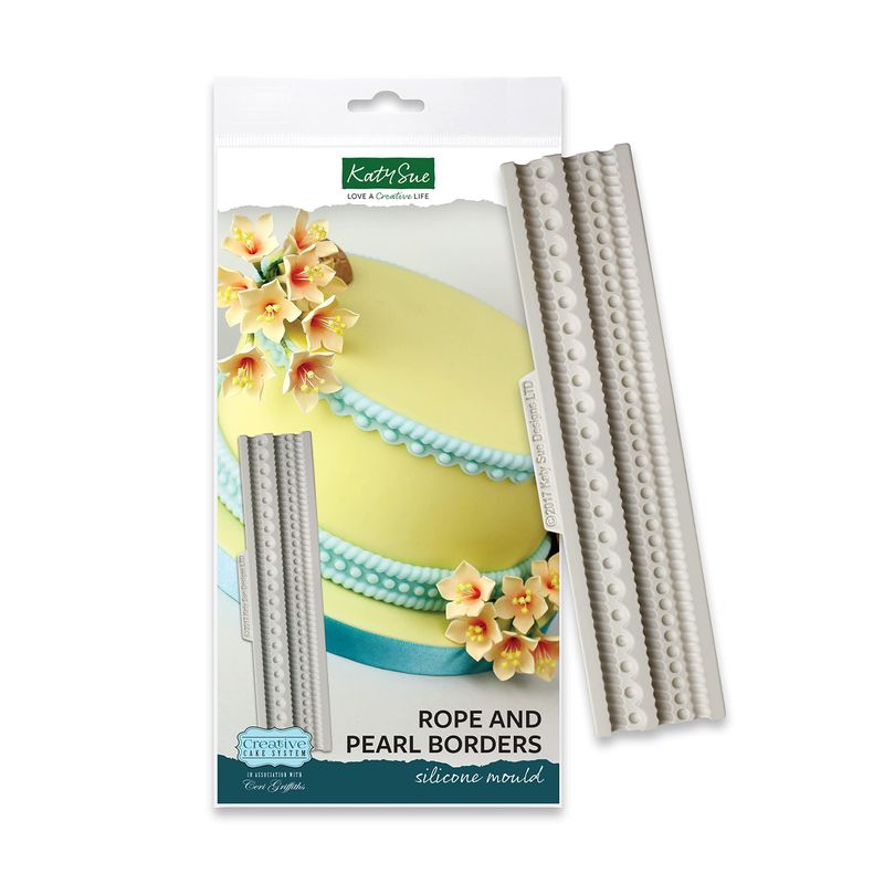 Katy Sue Rope and Pearl Borders Silicone Cake Decorating Mould (from ...