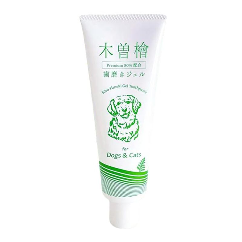 Kiso Hinoki Toothpaste Gel for Pets, 4.2 oz (120 g), Portable Dental Gel, Kiso Cypress, Gel ...