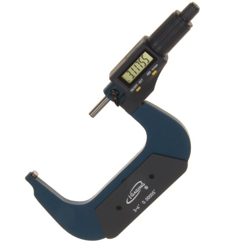 iGaging Digital Micrometer w Data Output 3-4"/0.00005"/0.001mm - Online ...