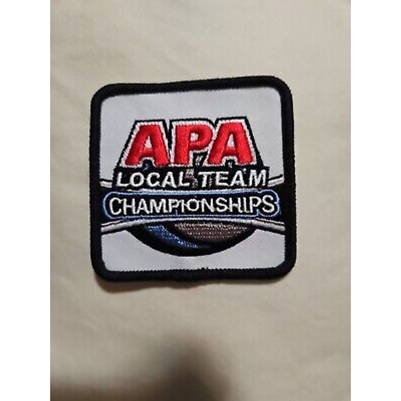 APA American Pool Players Local Team Championship patch 9ball 8ball ...