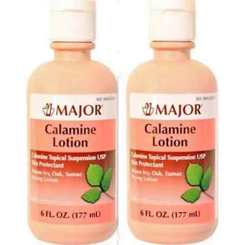 Major Calamine Lotion for Poison Ivy, Sumac, etc 6oz ( 2 pack ...