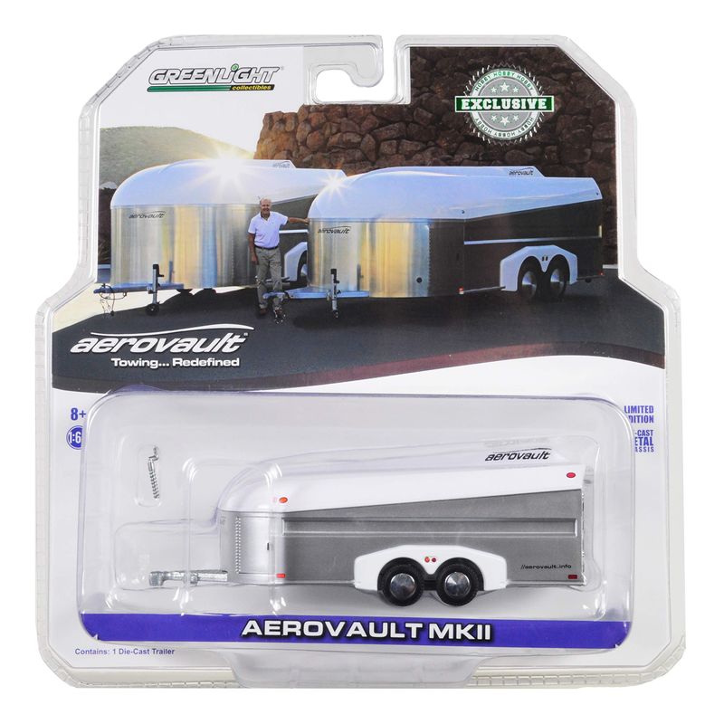 Aerovault MKII Trailer Silver with White Top Hobby Exclusive 1/64 ...