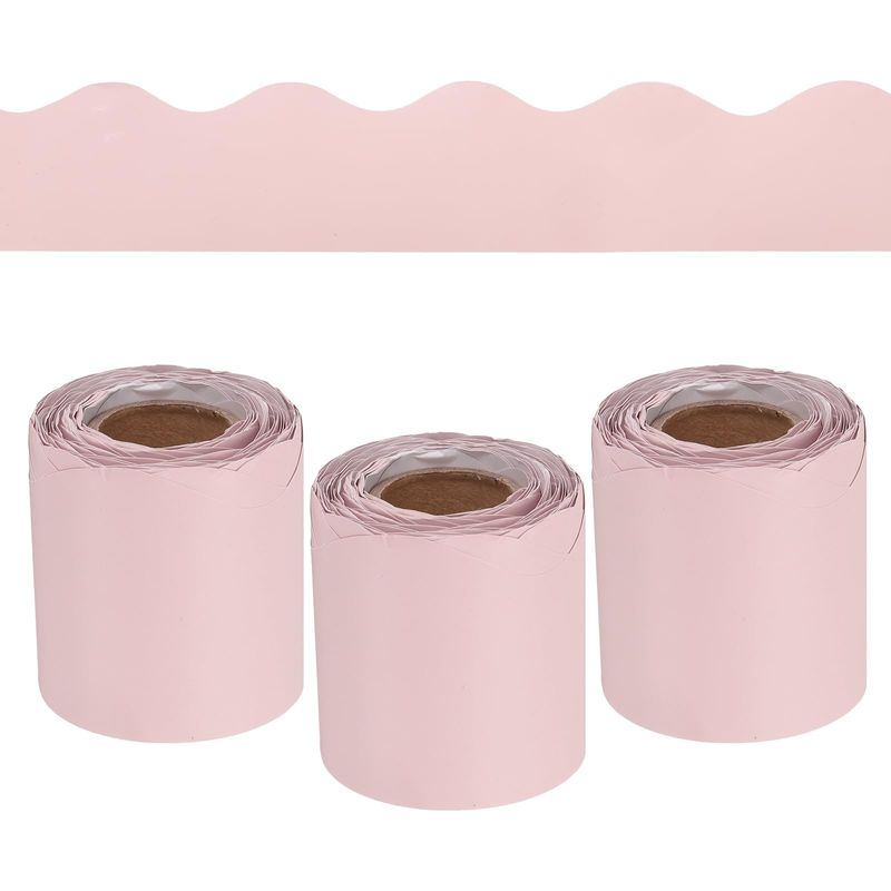 sourcing map 3 Roll Bulletin Board Border 98.4 Feet Scalloped Border ...