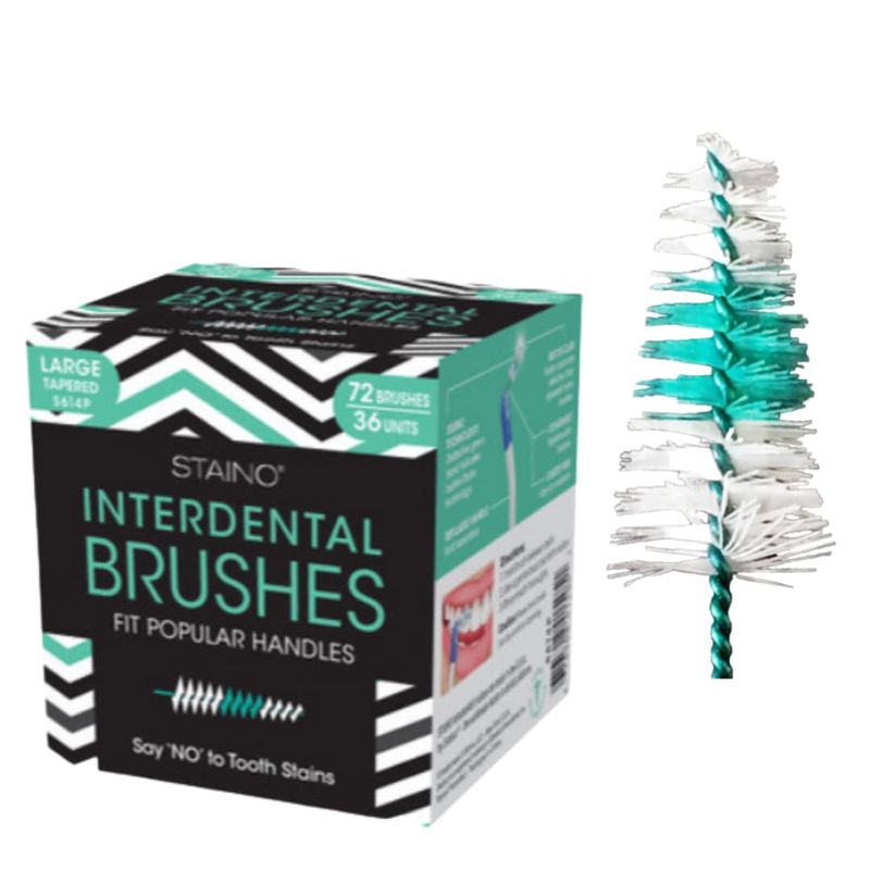 Staino Interdental Refill Brushes - Tapered Mini Brush (Large) 36/Box ...