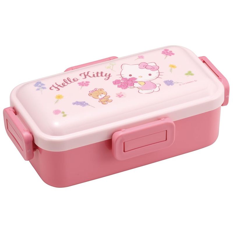 Skater PFLB6AG-A Hello Kitty Lunch Box, Sanrio, 18.9 fl oz (530 ml), Antibacterial, Fluffy ...