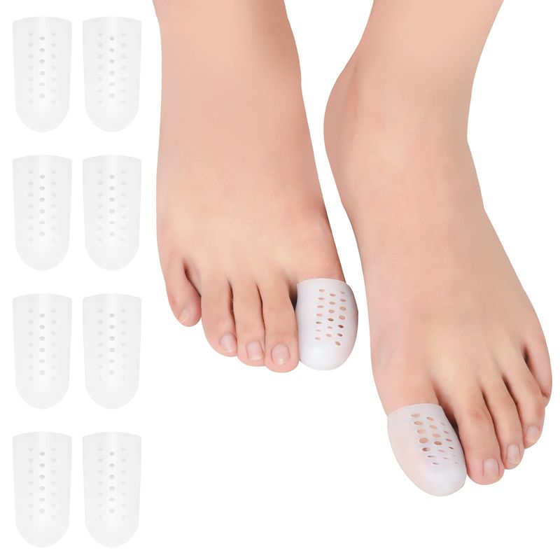 Big Toe Protectors Breathable Toe Caps Toe Cushions 8 Pack Gel Toe ...