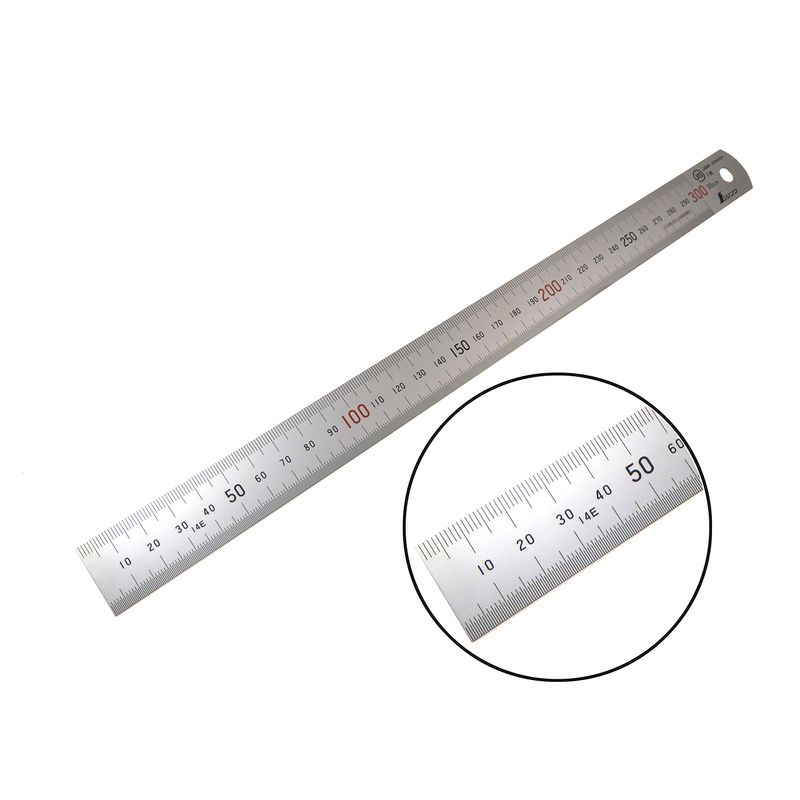 Shinwa H101-C 300 mm Rigid "Zero Glare" Metric Machinist Ruler/Rule ...