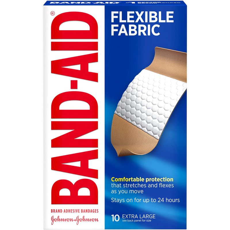 Band-Aid Brand flexible Fabric Adhesive Bandages for Wound Care & First ...