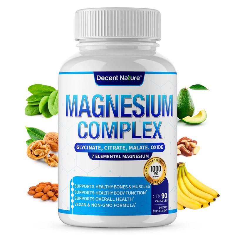Magnesium Complex 7 Elemental Magnesium Supplement 1000mg – Magnesium ...