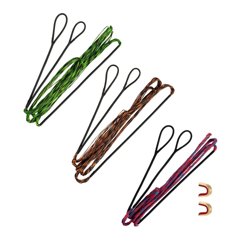 Deerseeker Archery Bowstring Set with 2 Nocking Points Dacron Recurve ...