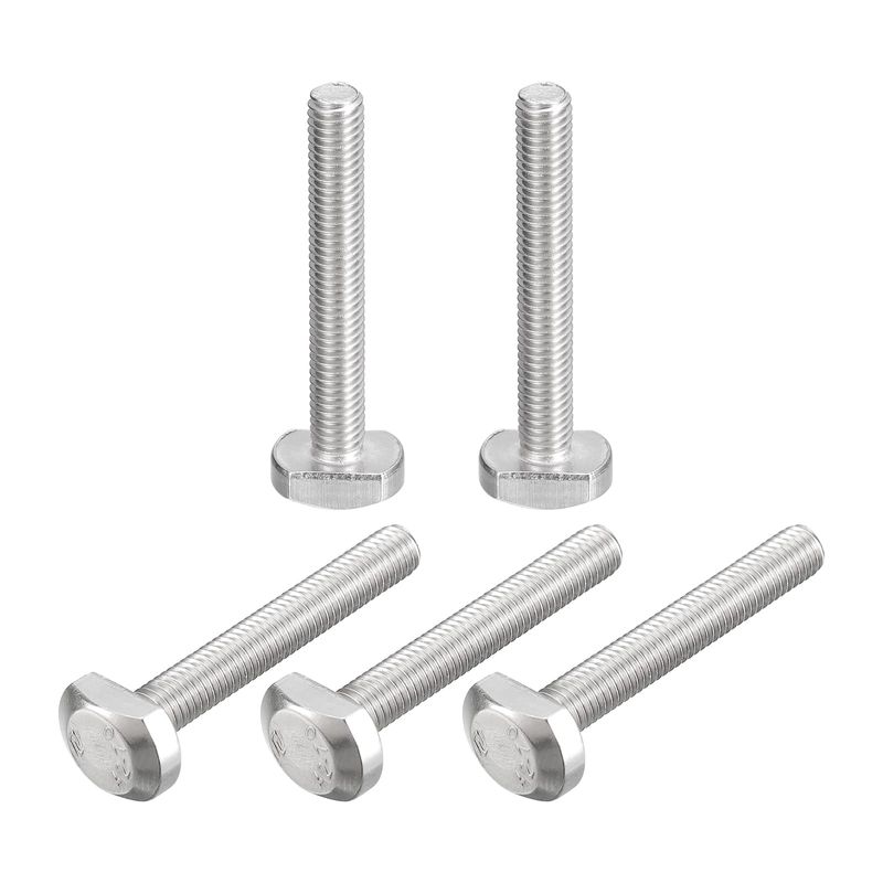 uxcell T-Slot Bolts T-Slot Drot Stud Slide Bolts T Shape Screws 5pcs ...