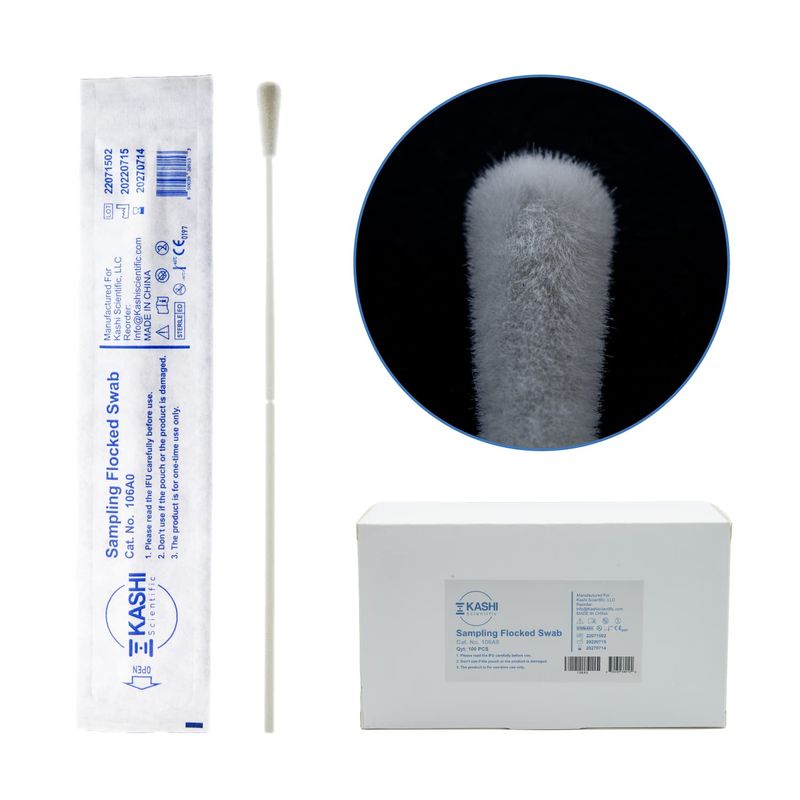 Kashi Scientific Flocked Swab Medical Grade w/ 80mm Breakpoint ...