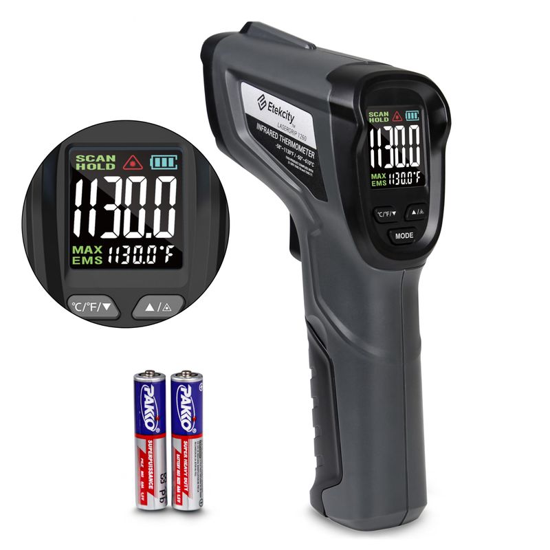 Etekcity Temperature Gun Infrared Thermometer -58°F 1130°F, Digital ...