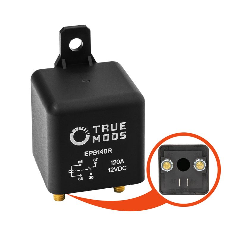 True MODS 12V DC 120 Amp Split Charge Relay Switch - 4 Terminal Relays ...