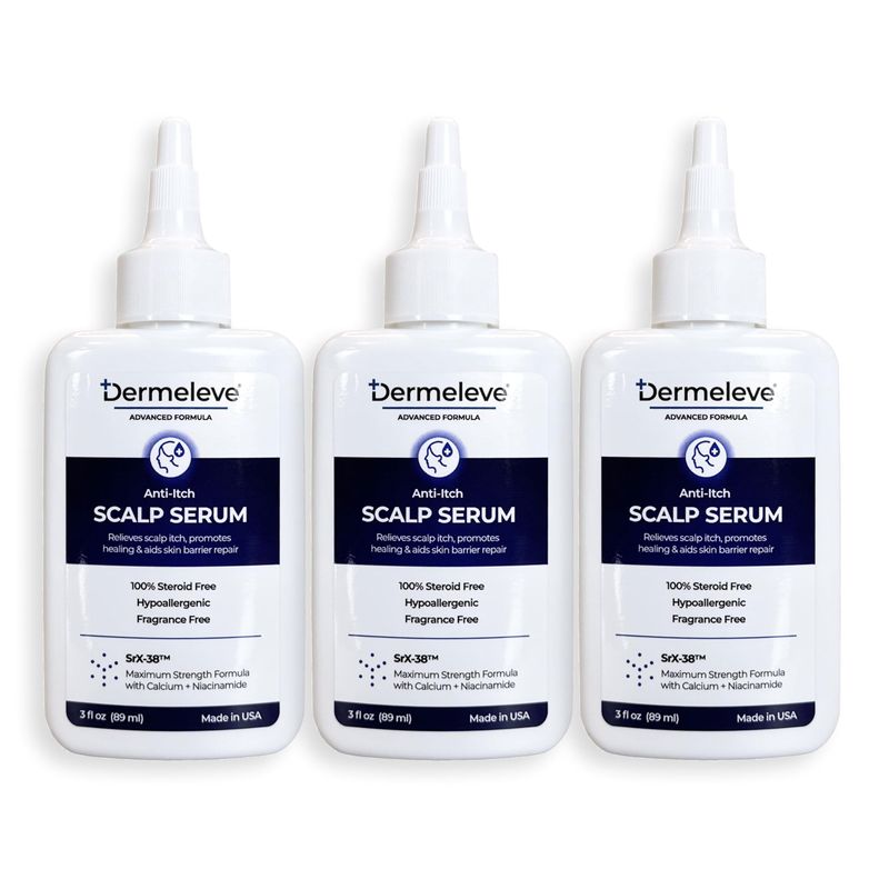 Dermeleve Anti-Itch Scalp Serum 3 oz 3 Pack - Online Marketplace ...